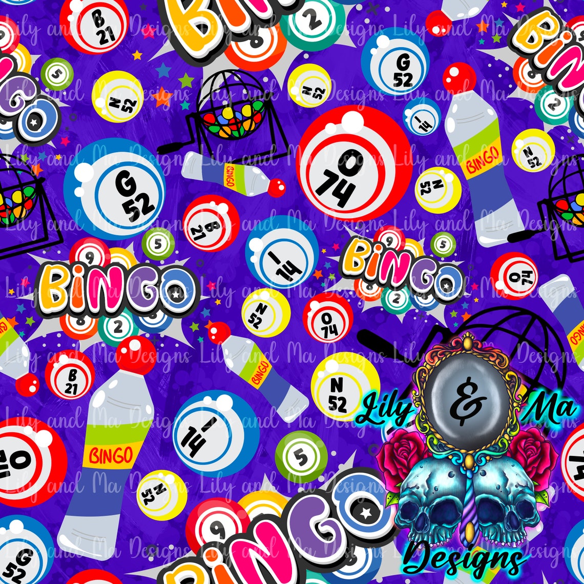 Bingo Game Bright Seamless - Etsy