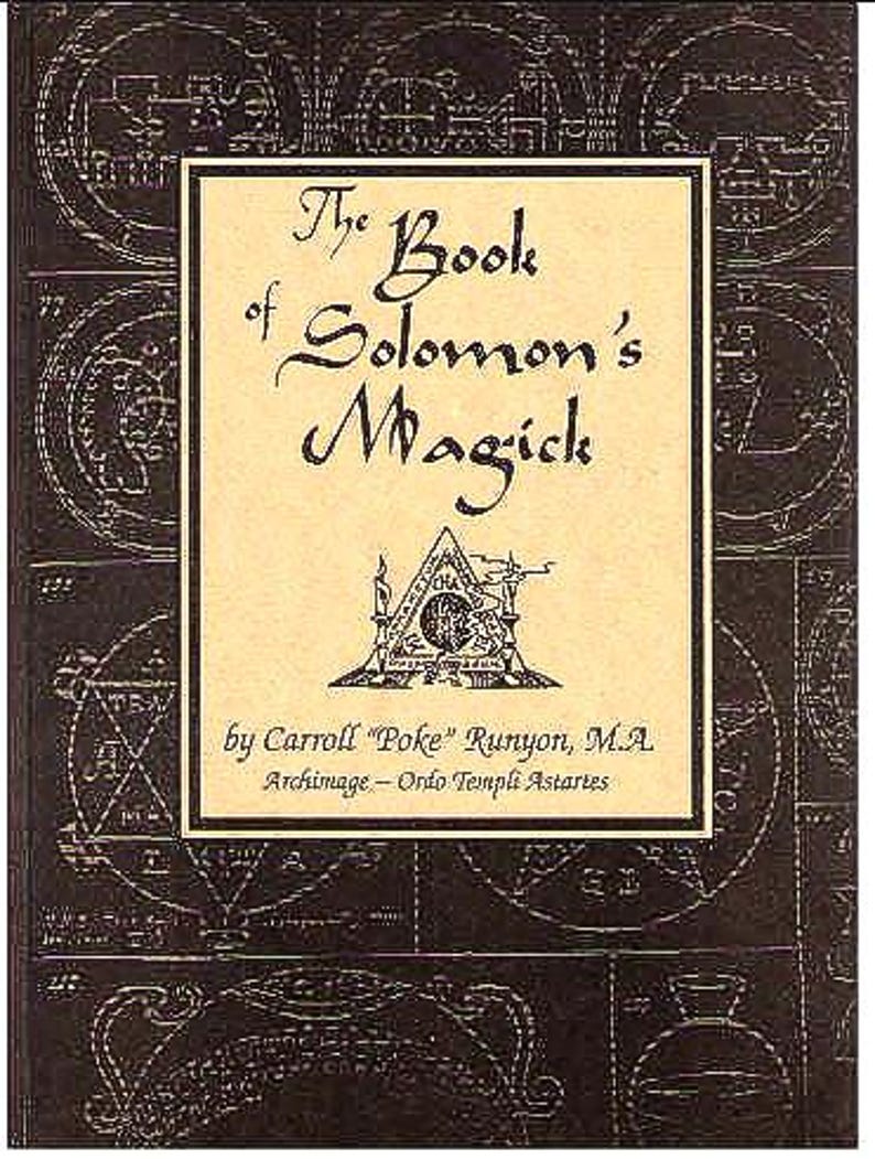 The Book of Solomon's Magick PDF by Carroll Runyon | Occult Grimoire ...