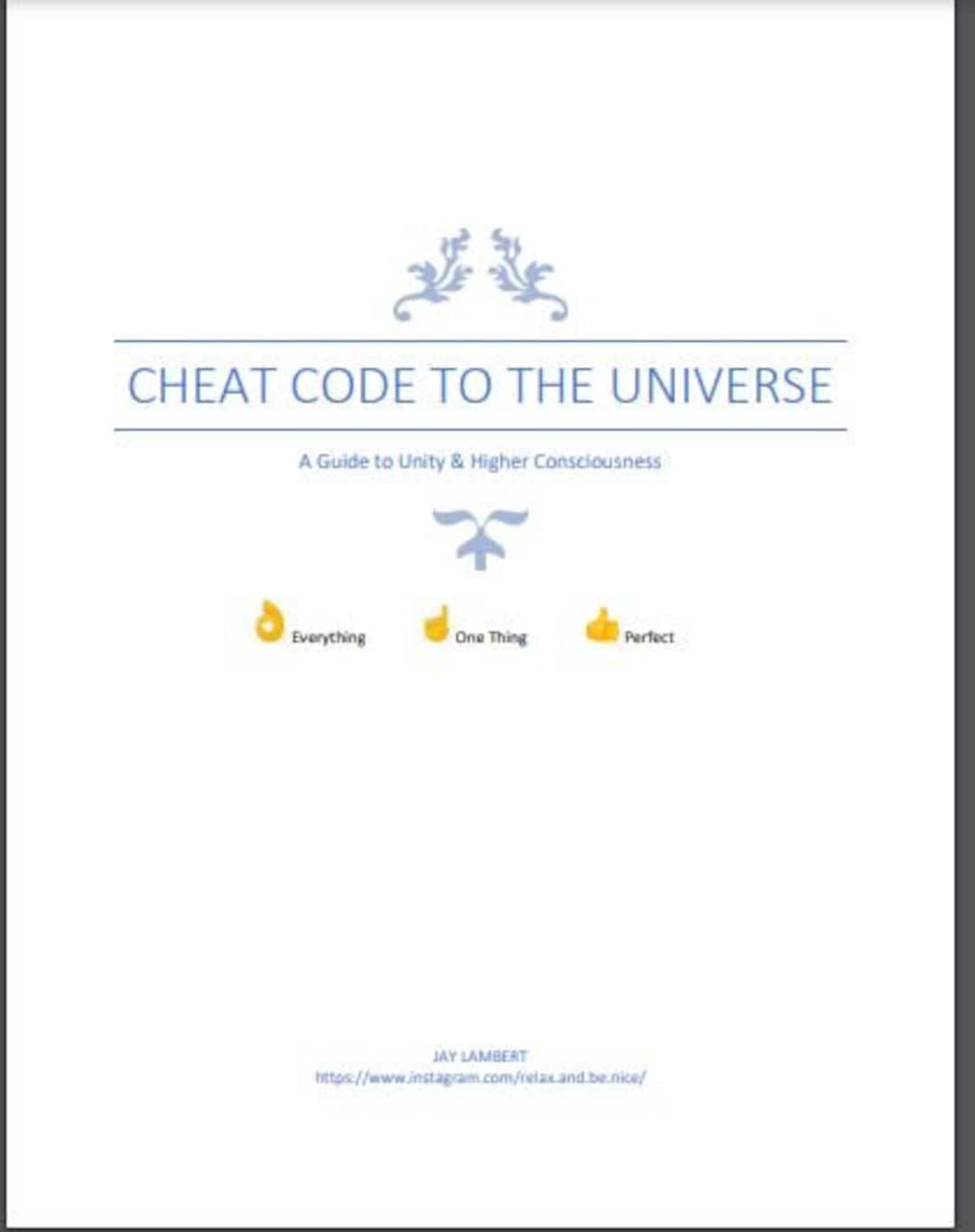 Cheat Code to the Universe Ebook: Spiritual Awakening Guide (digital ...
