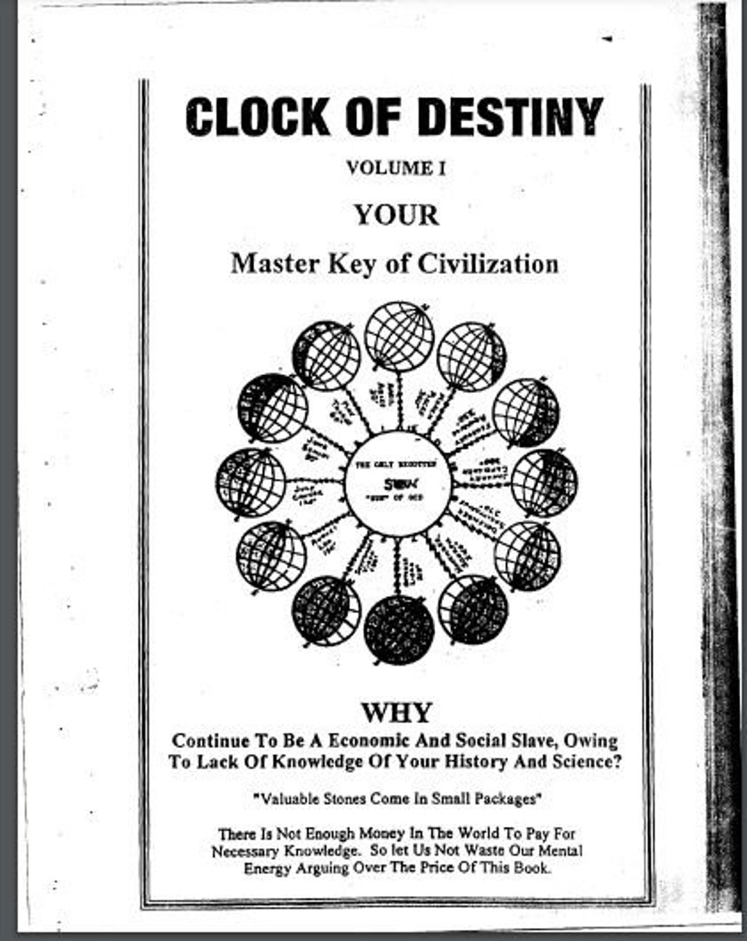 Clock of Destiny Vol. 1 Your Master Key of Civilization C. M. Bey PDF ...