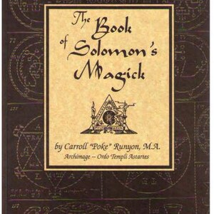 The Book of Solomon's Magick PDF by Carroll Runyon | Occult Grimoire ...