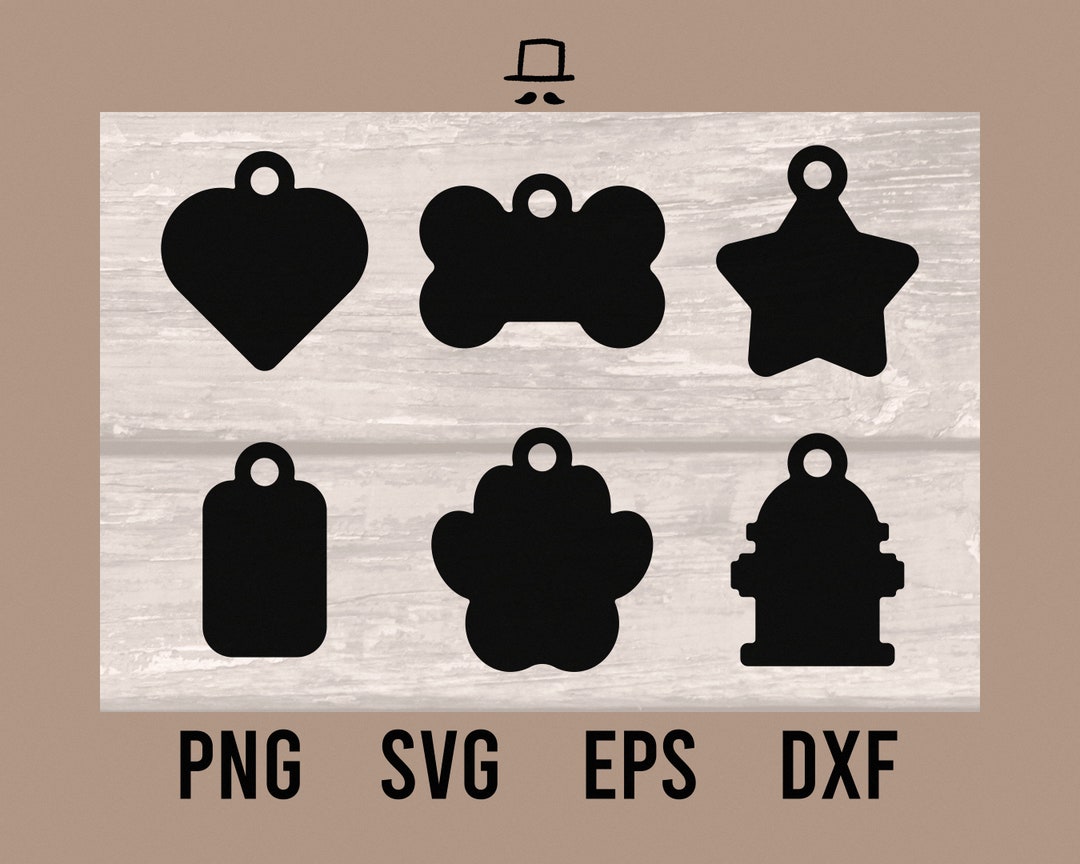 Pet Tag SVG Bundle, Digital Download, Cut Files for DIY Dog Tags ...