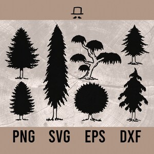 Evergreen Tree SVG Bundle Digital Download Cut Files for - Etsy