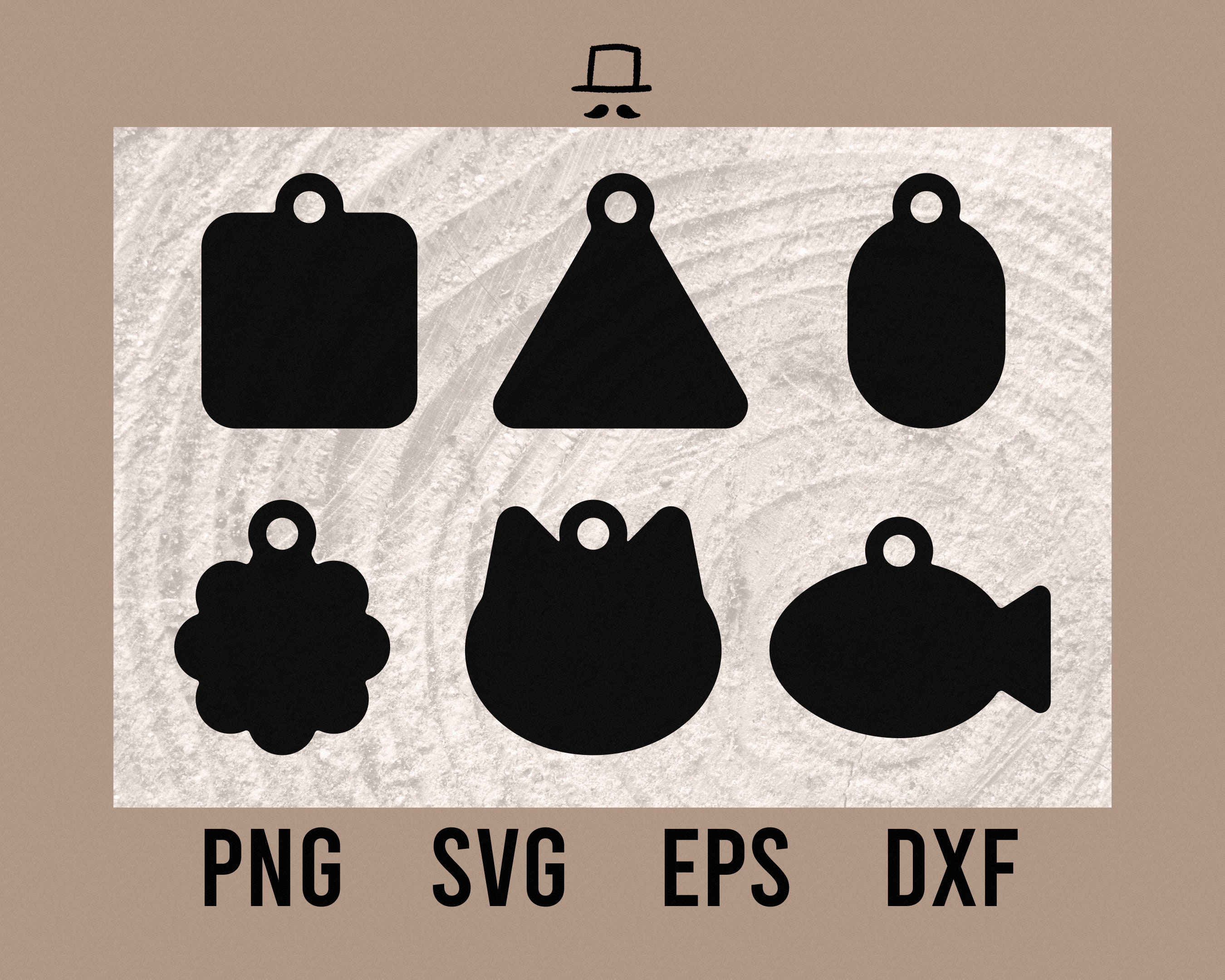 Pet Tag SVG Bundle, Digital Download, Cut Files for DIY Cat Tags ...
