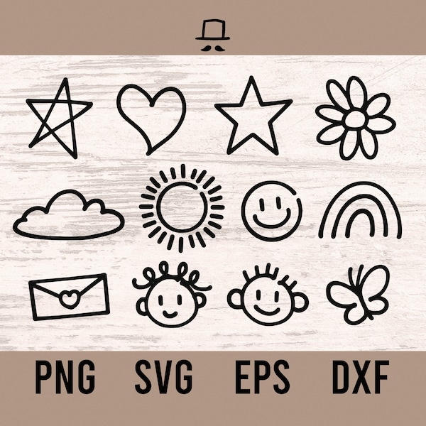 Doodles Clip Art - Etsy