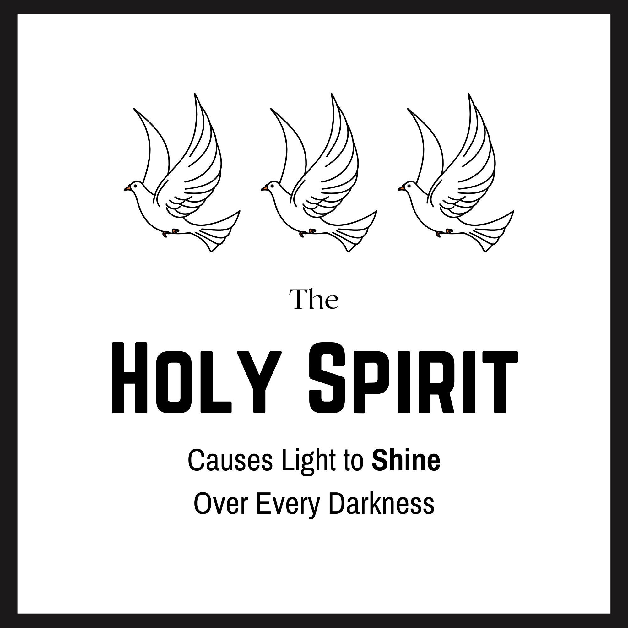 Printable Christian Wall Decor With BOARDER DOWNLOADABLE Holy Spirit ...