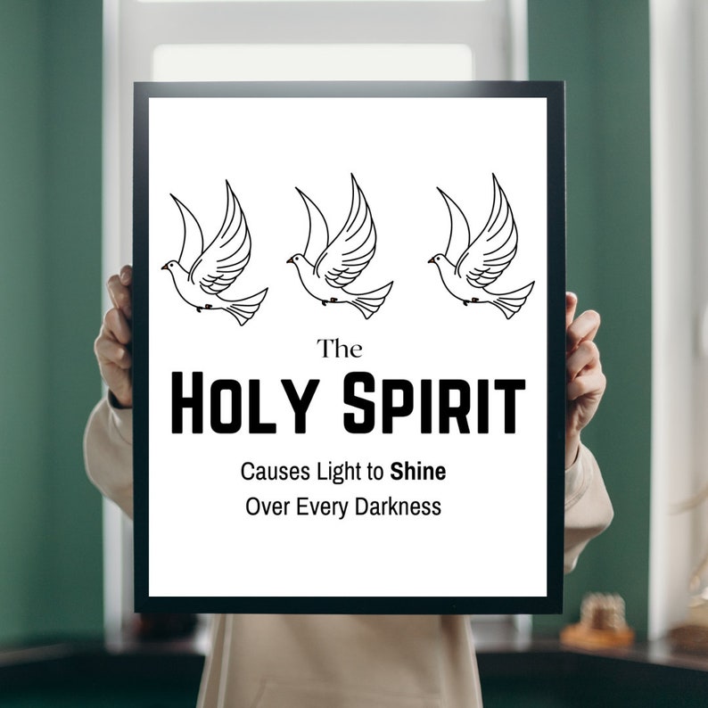 HOLY SPIRIT Printable Bible Verse Christian Wall Art Decor - Etsy