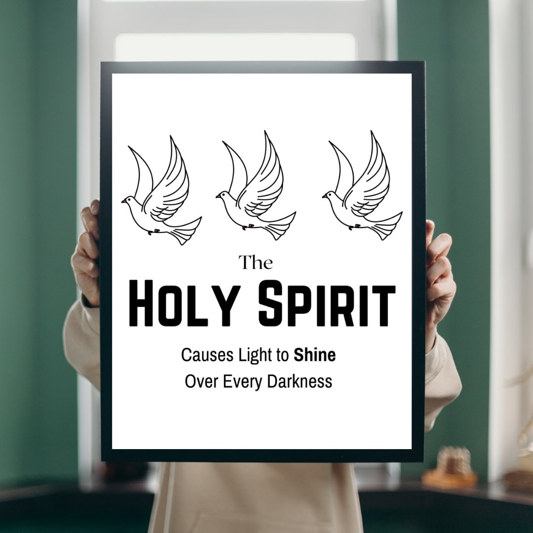 HOLY SPIRIT Printable Bible Verse Christian Wall Art Decor - Etsy
