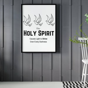 HOLY SPIRIT Printable Bible Verse Christian Wall Art Decor - Etsy