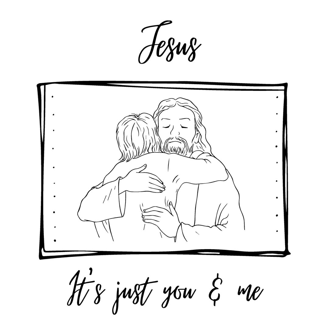 Jesus Hugging Me Art Work JESUS and ME jesus Holding Me Printable ...