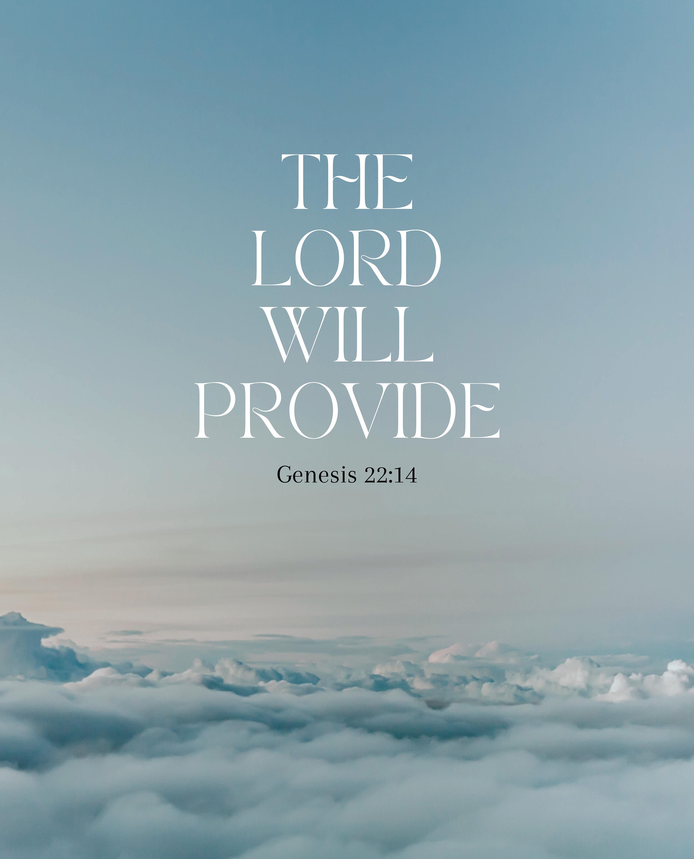 The Lord Will Provide Faith Inspiration Provision Genesis 22:14 - Etsy