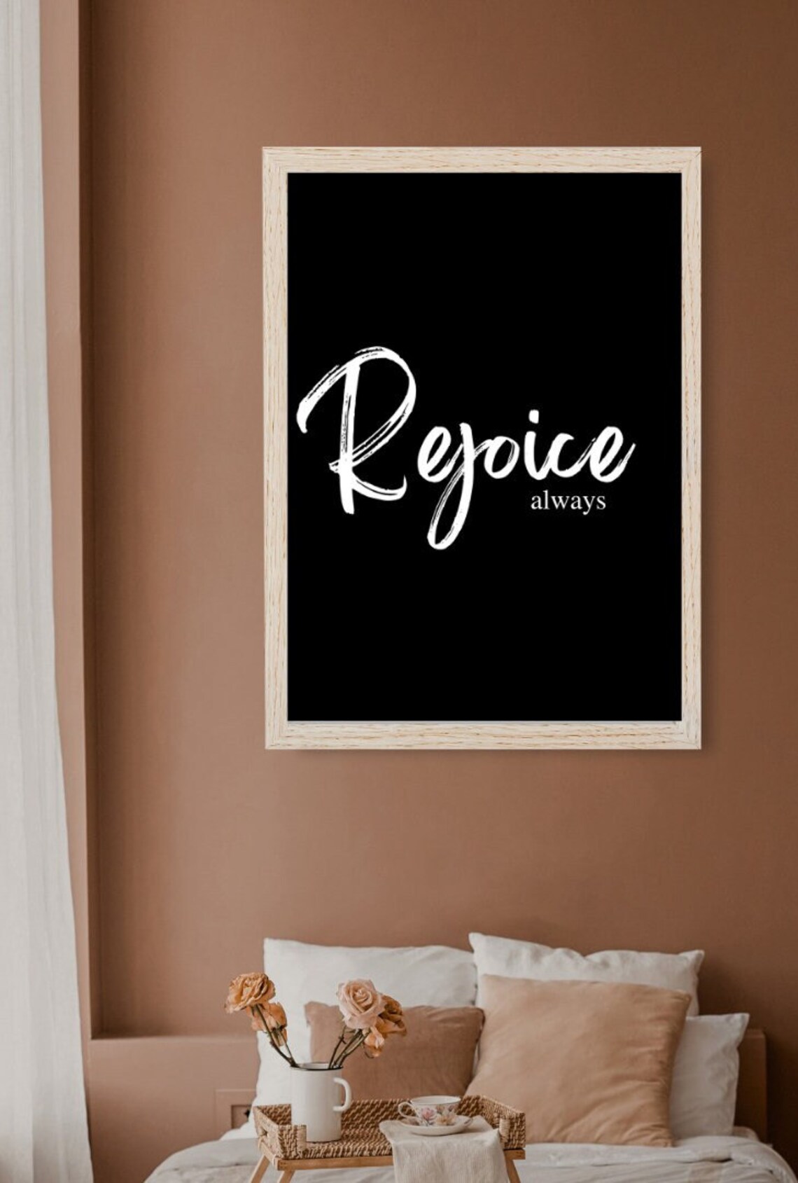 REJOICE ALWAYS Bible Verse Print 1 Thessalonians 5:16 Encouraging Words ...