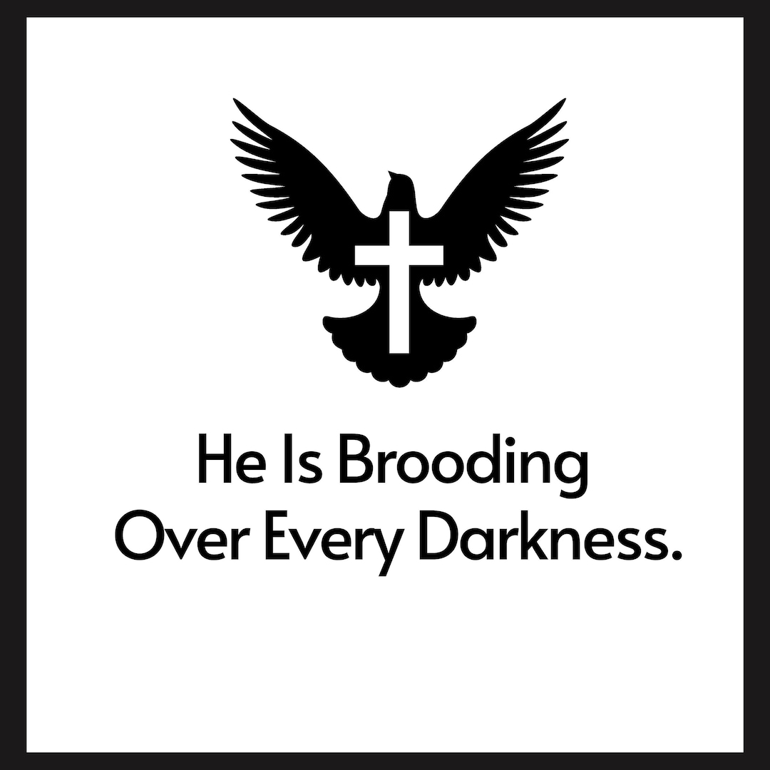 HOLY SPIRIT brooding Over Darkness Printable Christian Wall Decor ...