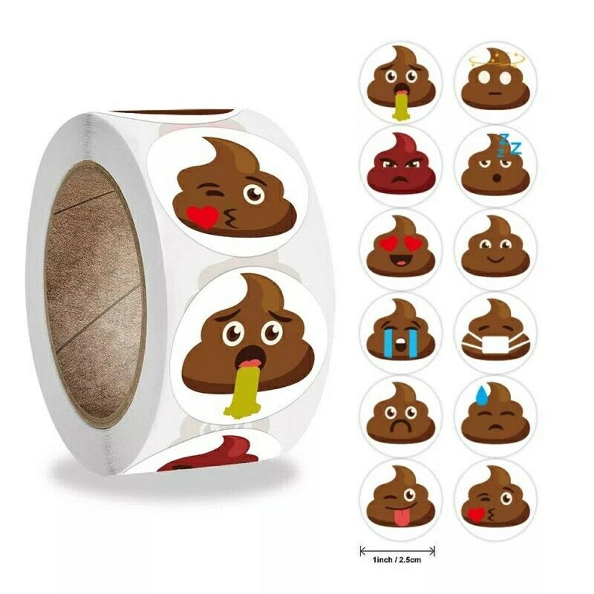 30/60 Pcs POO Stickers Positive , Cute Poop, Best Gift, Funny Stickers ...