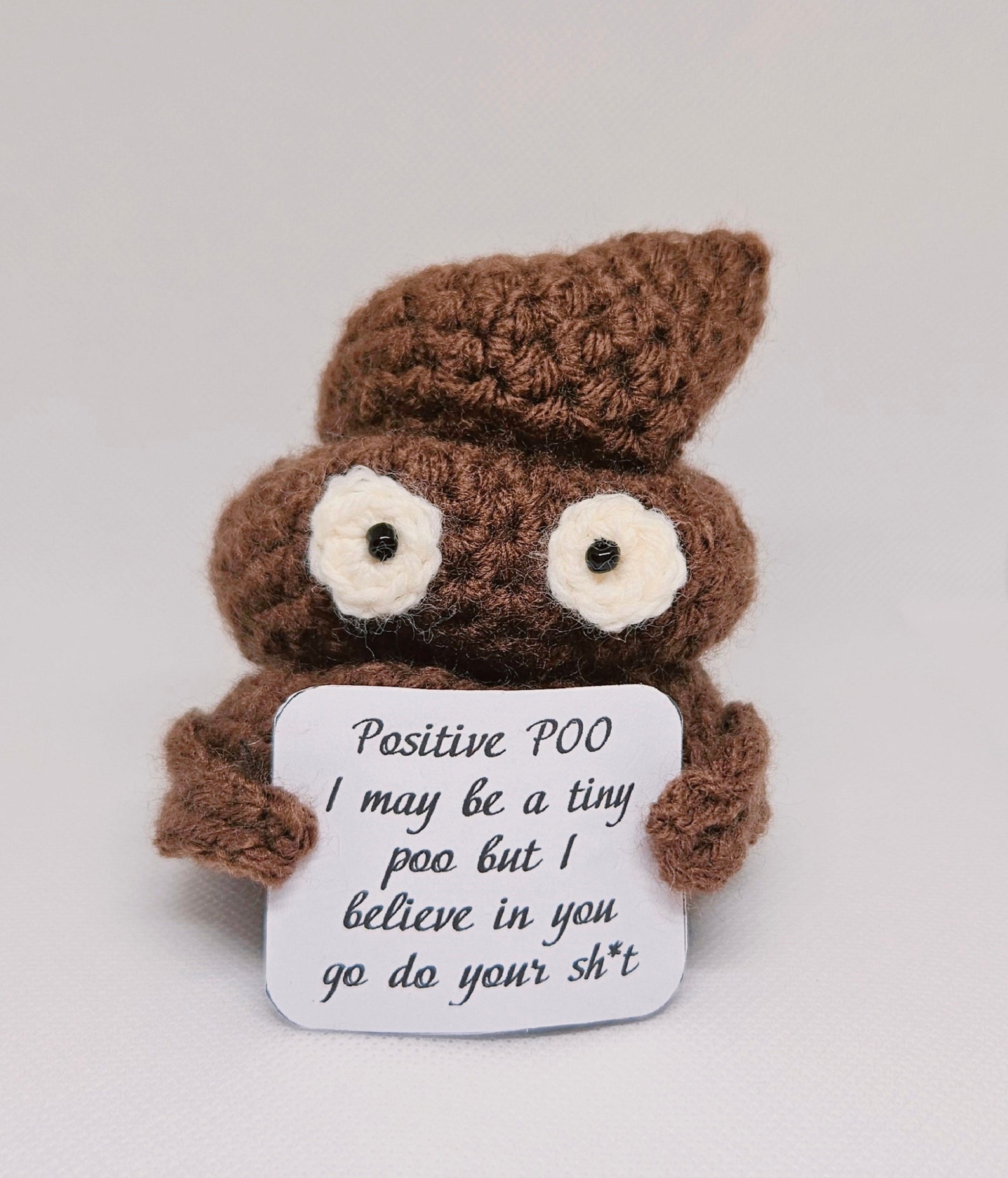 Positive POO Crochet PATTERN, Cute Poo Template, Best Gift, Crochet ...