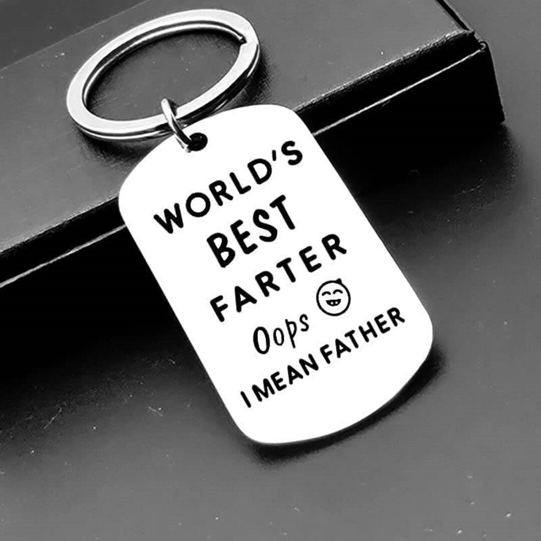 Best Dad Father Keychain, Cool Charm Gift, Men's Accessories, for Dad ...