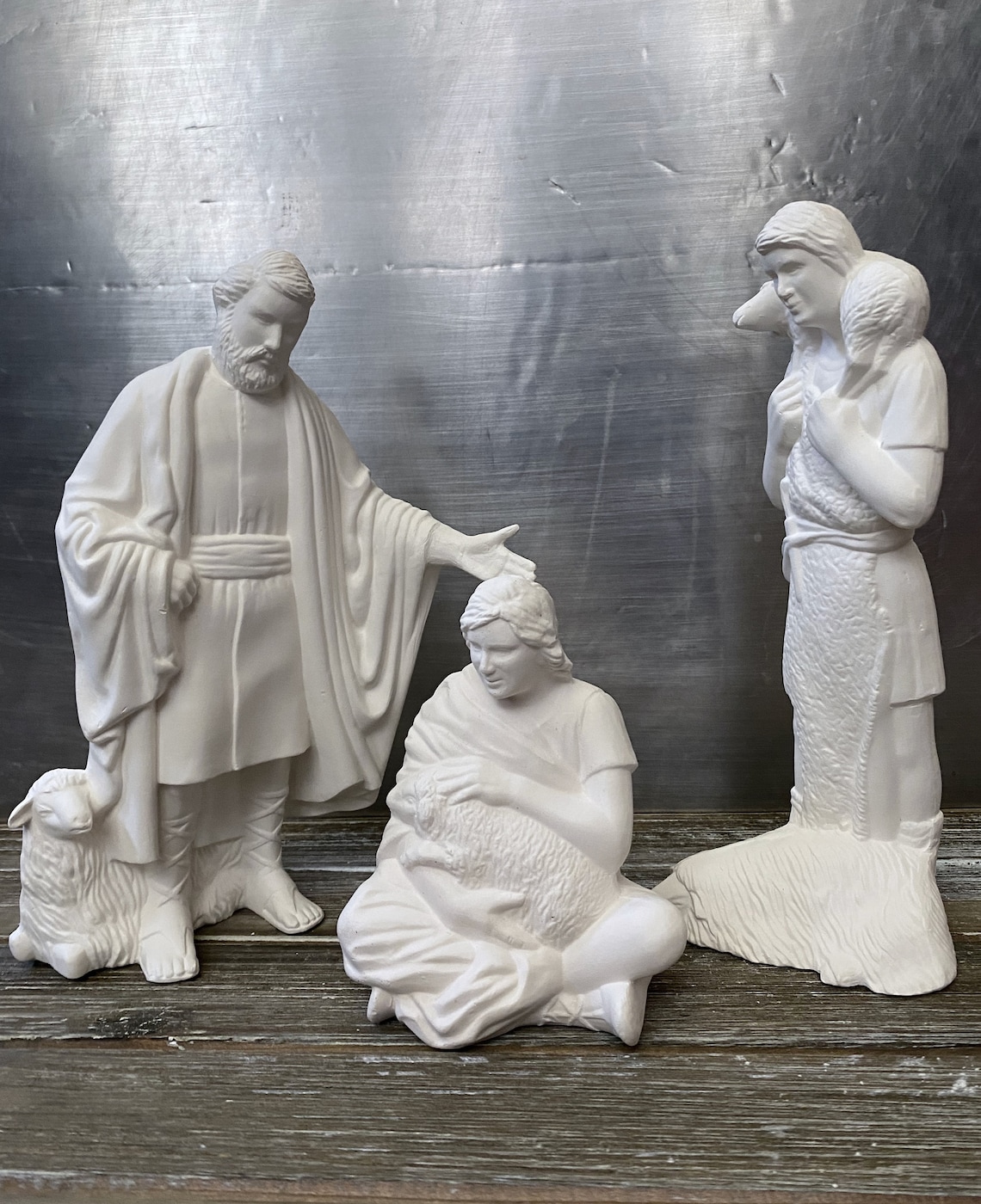 Large Duncan Nativity Scene Bisque Ceramic - Etsy