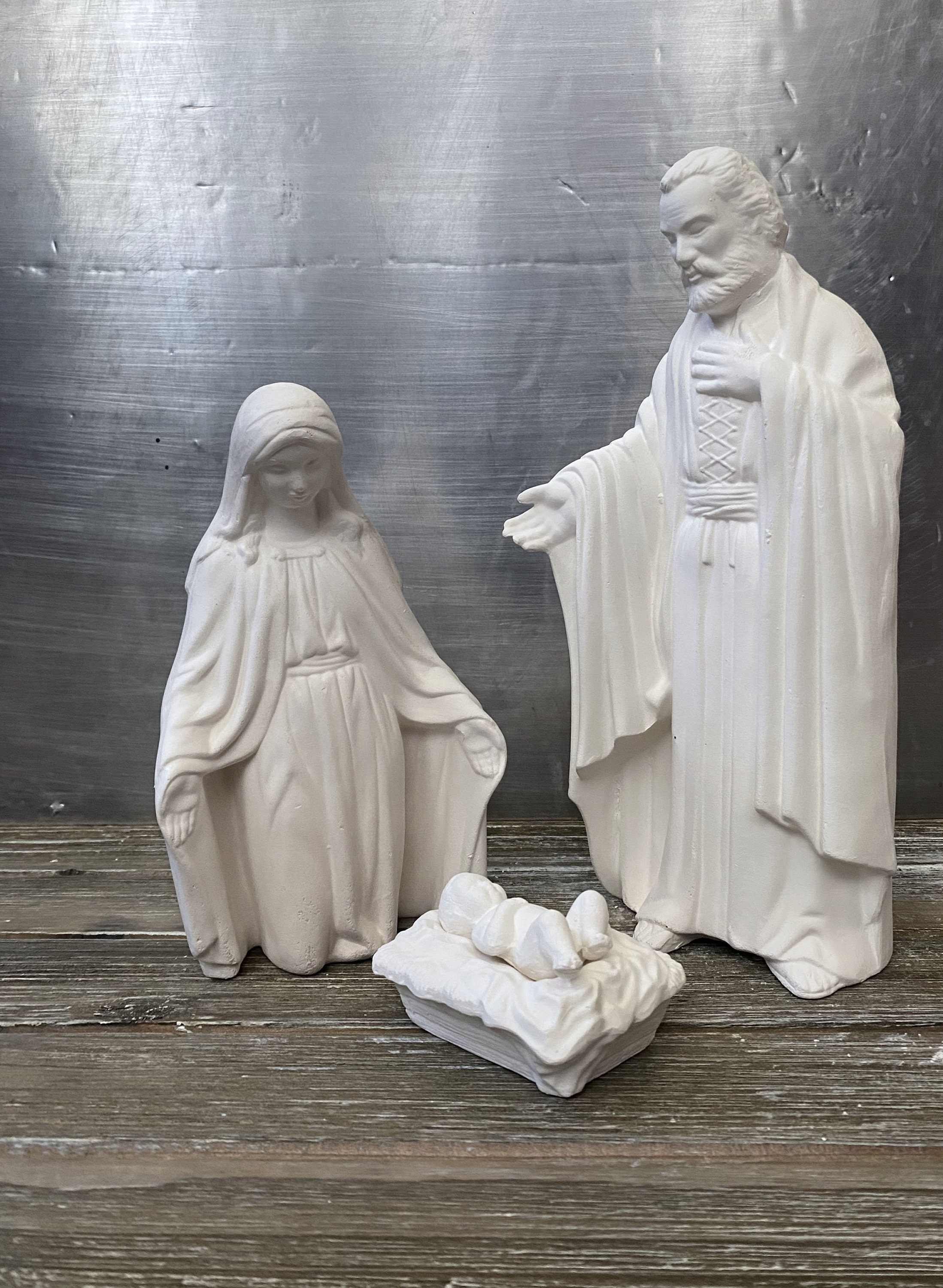 Large Duncan Nativity Scene Bisque Ceramic - Etsy