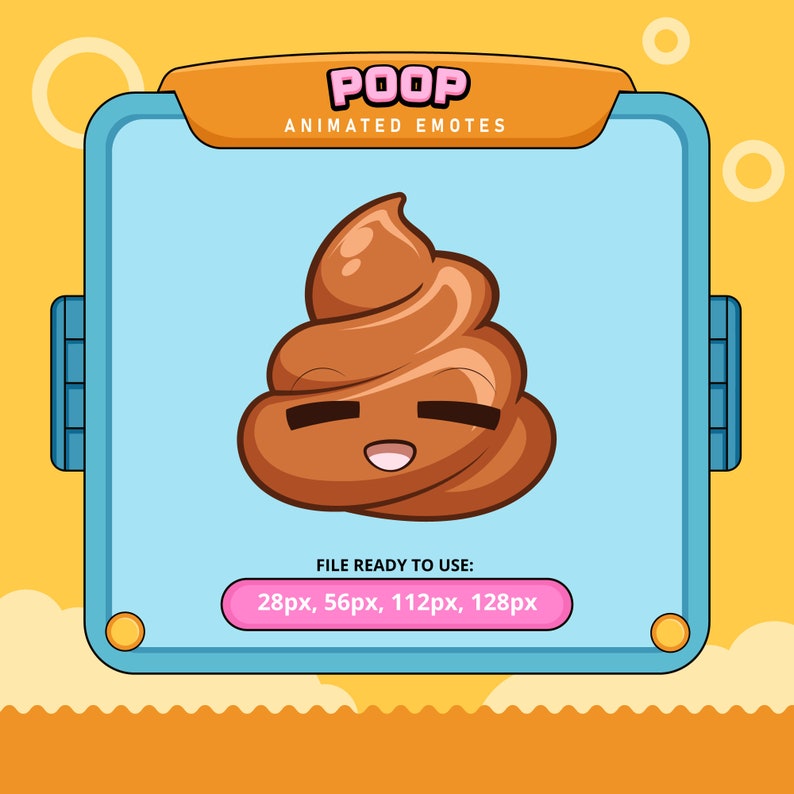 Poop Animated Emotes | Twitch Emotes | Kick Emotes | Emoji Discord - Etsy