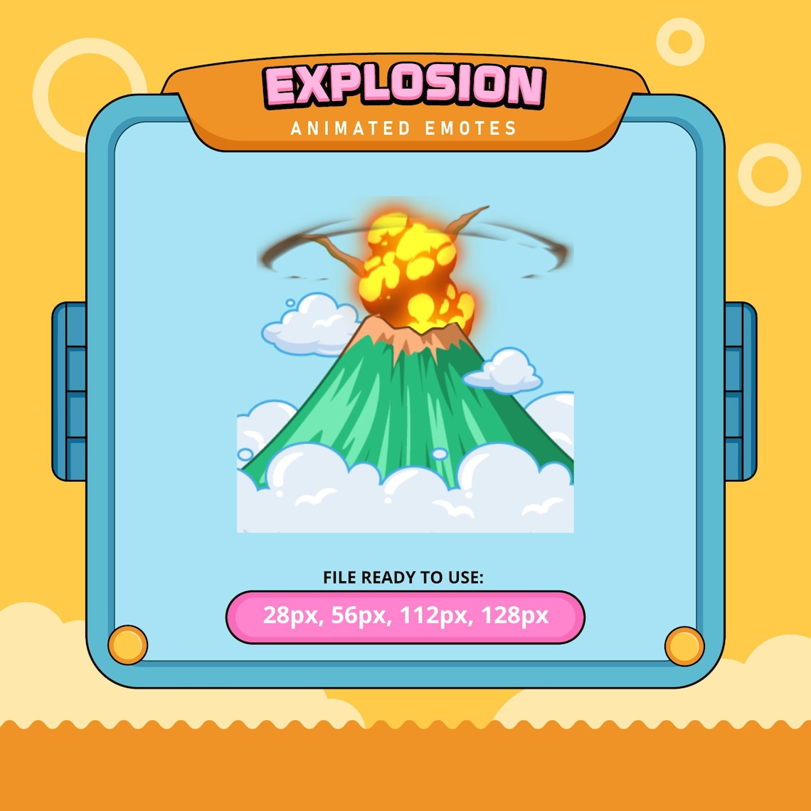 Explosion Animated Emote | Twitch, Discord Emoji (digital Download) - Etsy