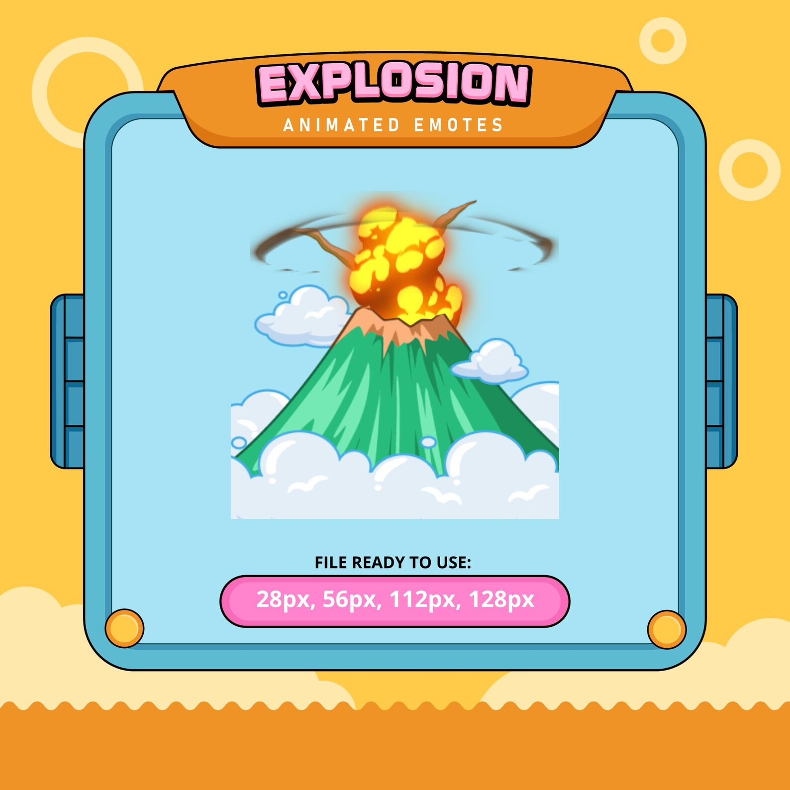 Explosion Animated Emotes | Twitch Emotes | Kick Emotes | Emoji Discord ...