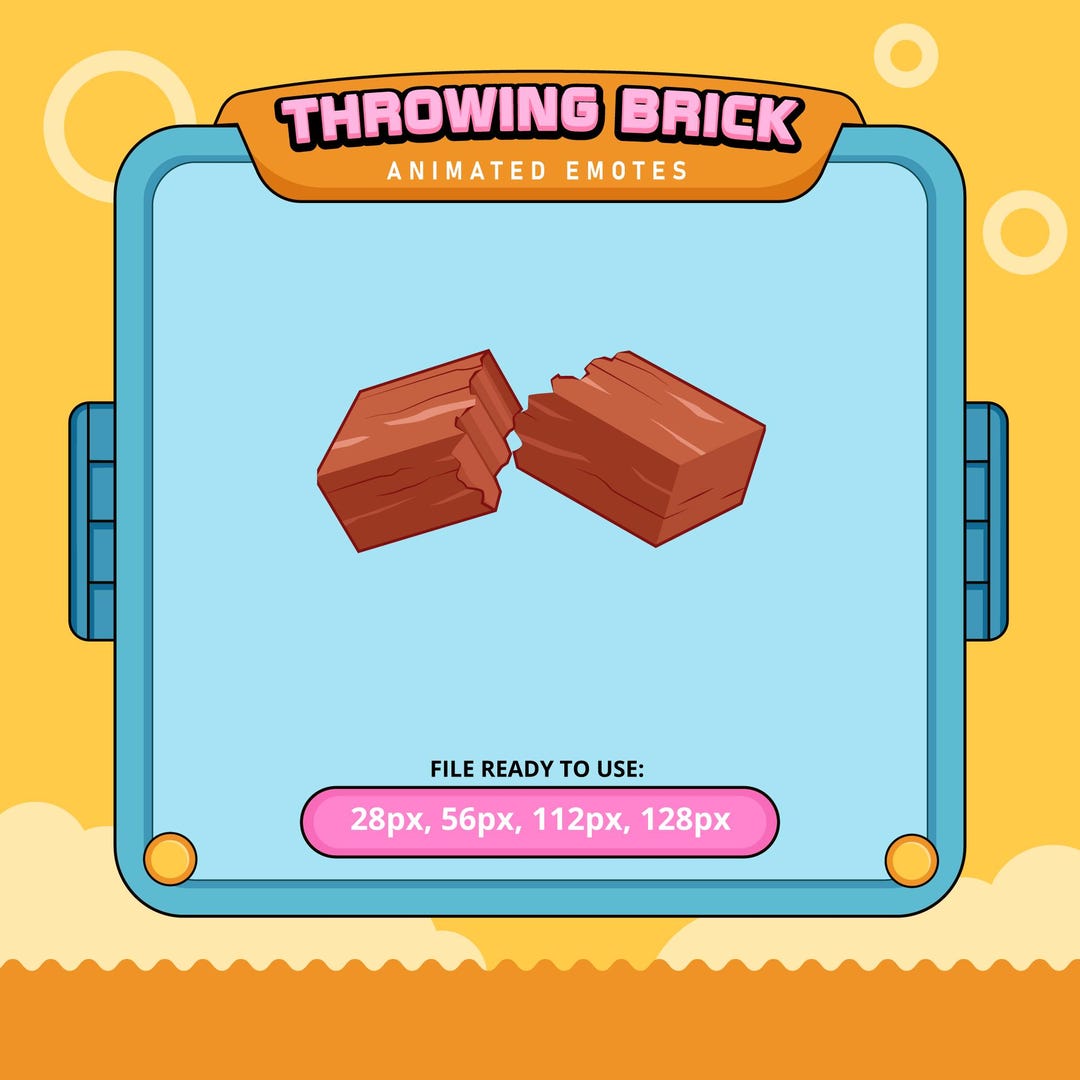 Throwing Brick Animated Emotes | Twitch Emotes | Kick Emotes | Emoji ...