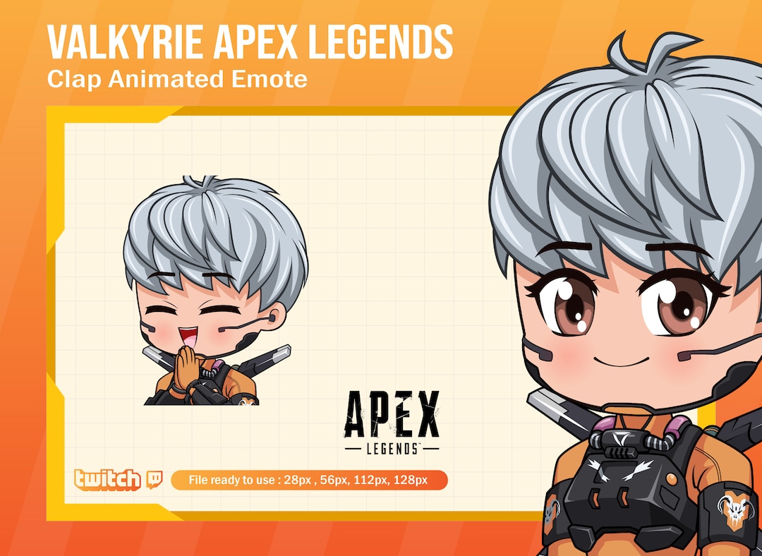 Valkyrie Apex Legends Clap Animated Emote for Twitch Twitch - Etsy
