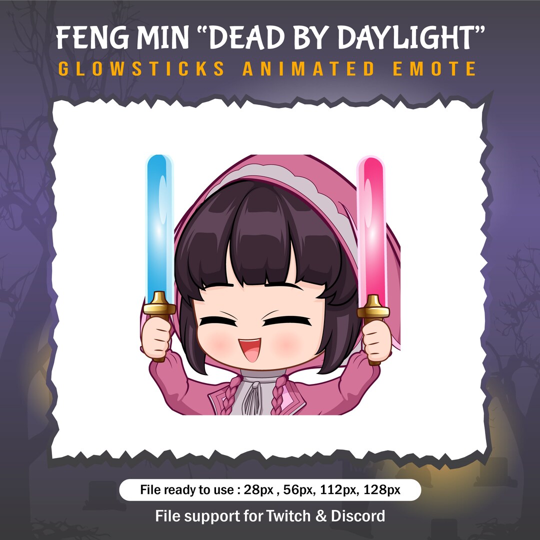 Feng Min Dead by Daylight Glowstick Emote / DBD Twitch Emote - Etsy