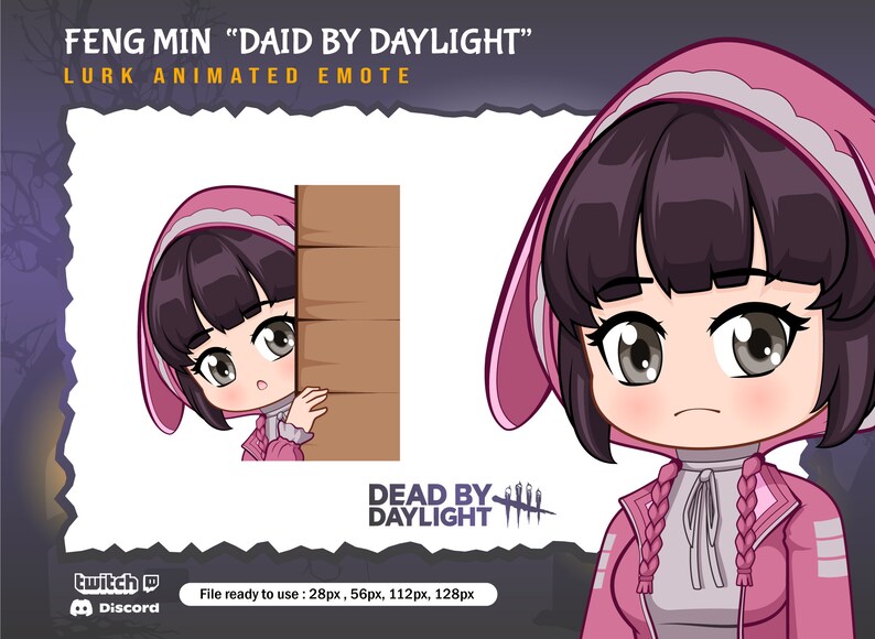 Feng Min Dead by Daylight Lurk Emote / DBD Twitch Emote - Etsy