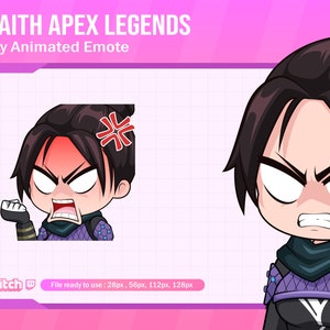 Wraith Apex Legends Angry Emote for Twitch Apex Animated Emotes - Etsy
