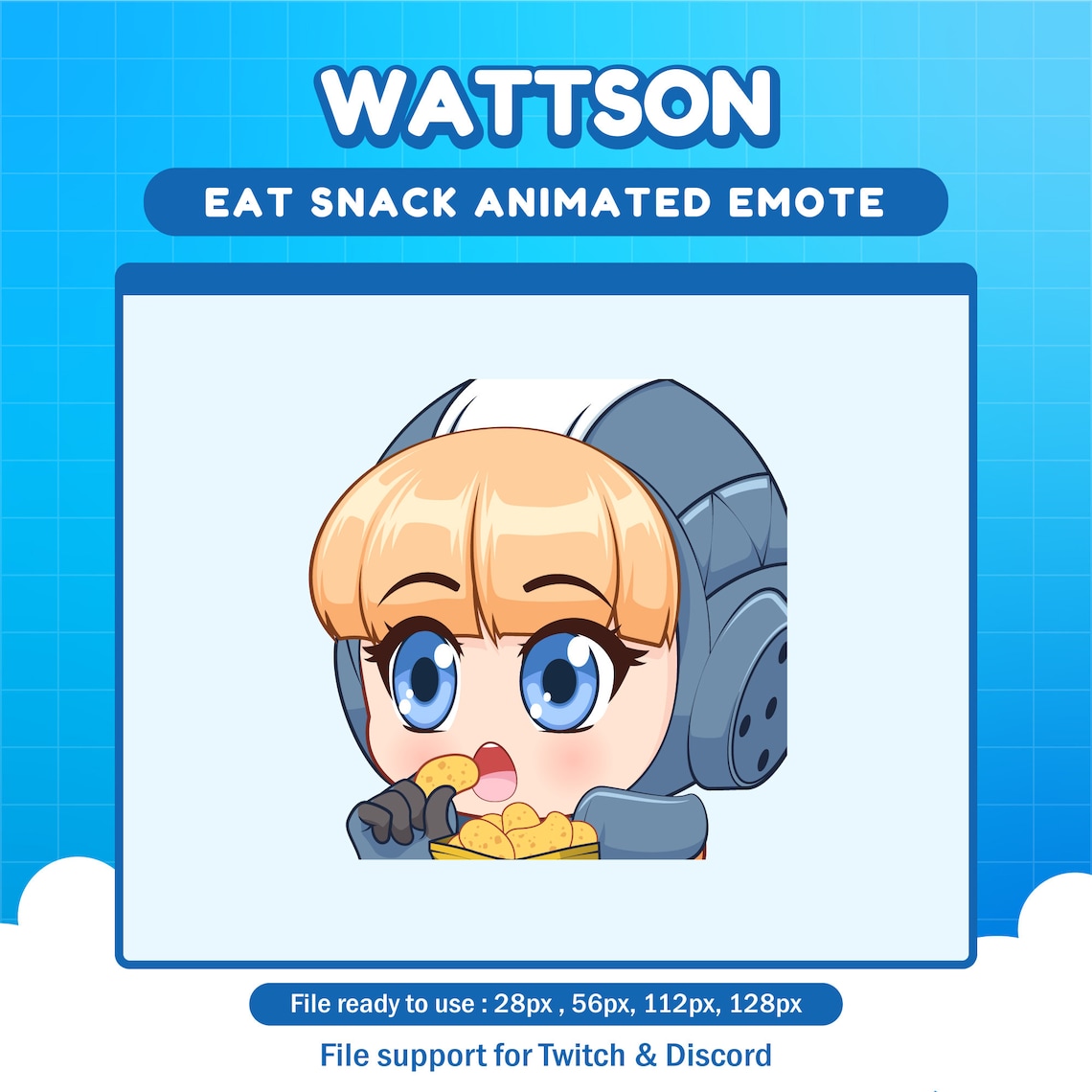 Wattson Apex Legends Eat Snack Emote for Twitch | Apex Animated Emotes ...