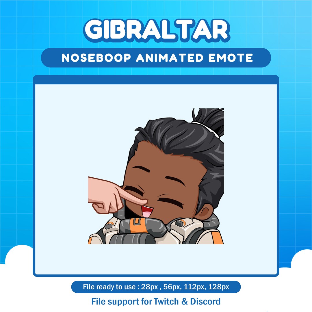 Gibraltar Apex Legends Nose Boop Emote for Twitch | Apex Animated ...