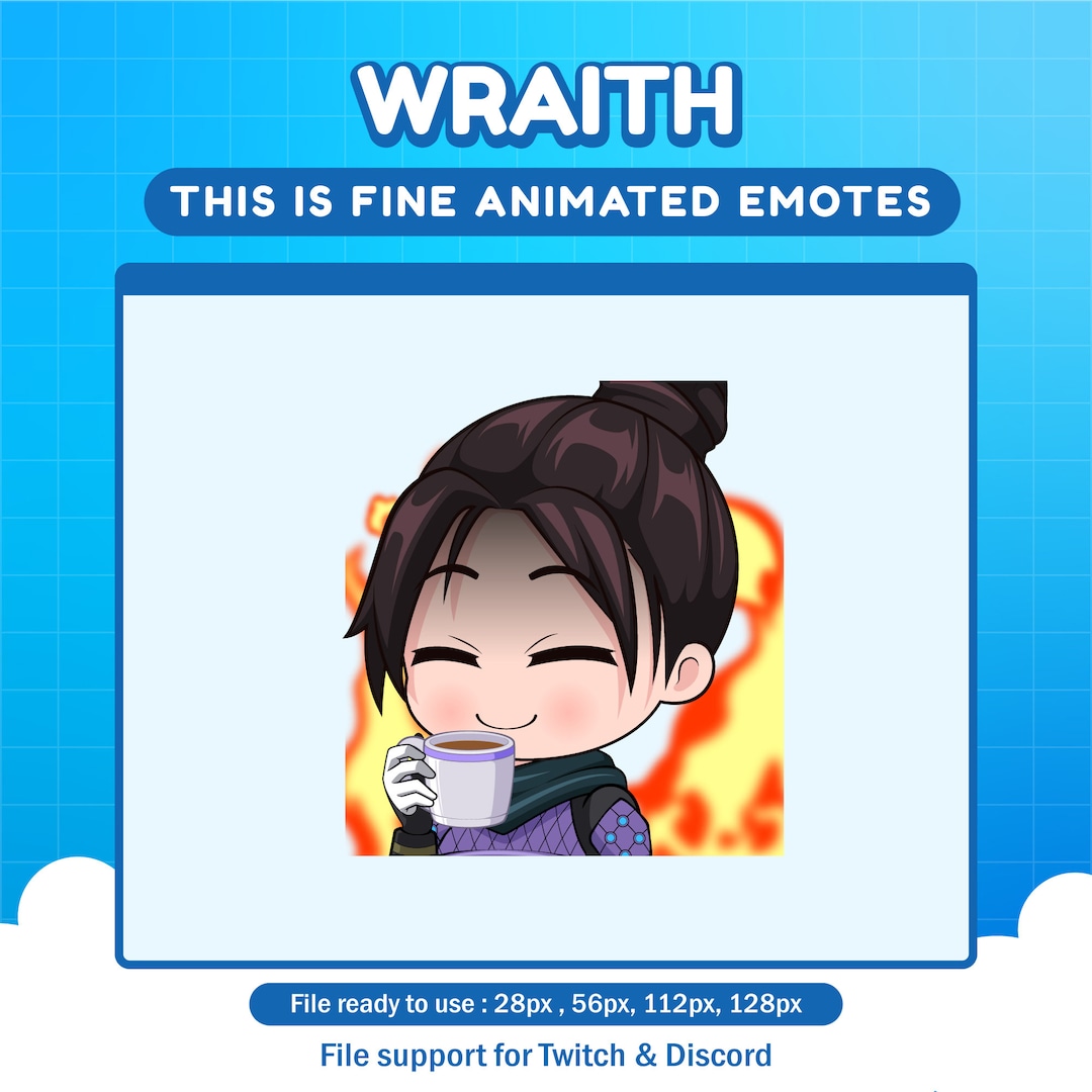 Wraith Apex Legends This is Fine Animated Emote for Twitch | Twitch ...