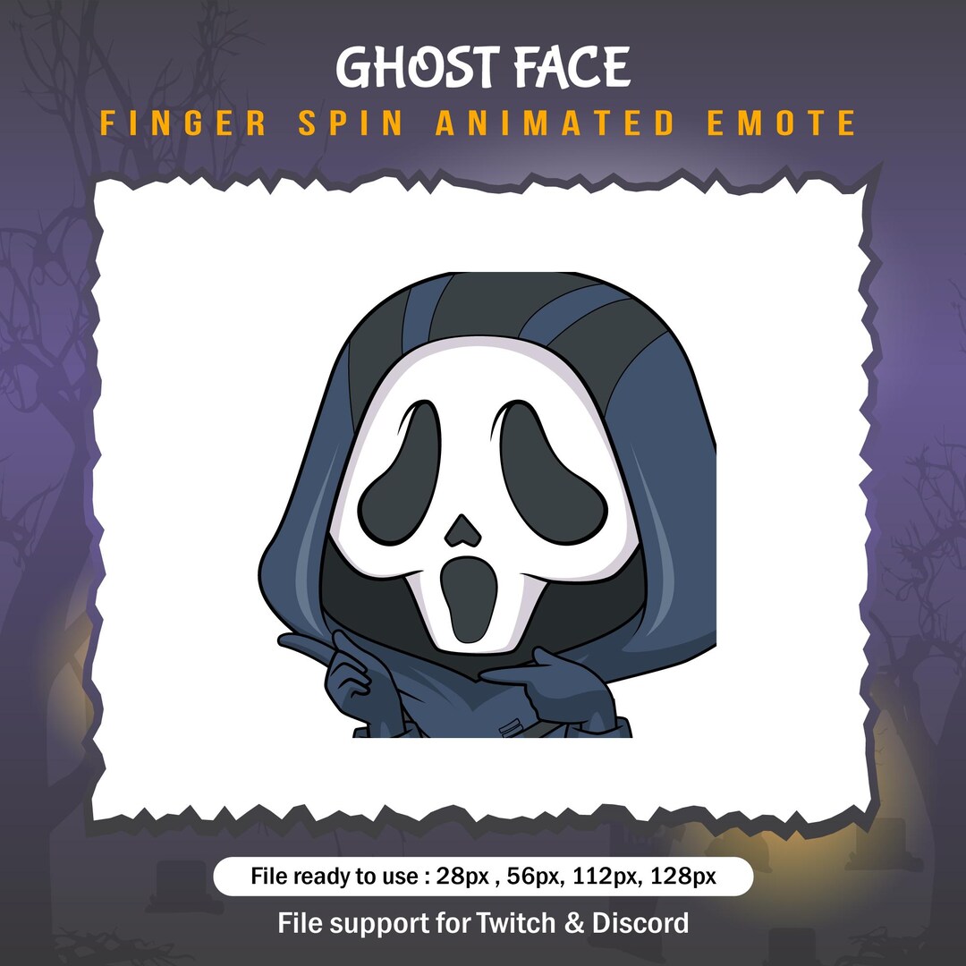 Ghost Face Dead by Daylight Finger Spin Emotes / DBD Twitch Emote - Etsy