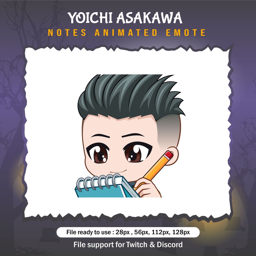 Yoichi Asakawa Dead by Daylight Notes Emotes / DBD Twitch Emote - Etsy