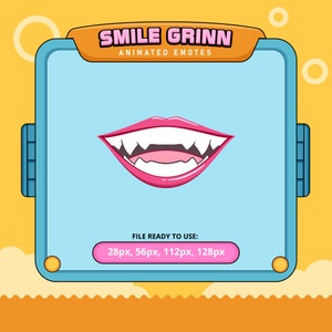 Smile Grinn Animated Emotes | Twitch Emotes | Kick Emotes | Emoji ...