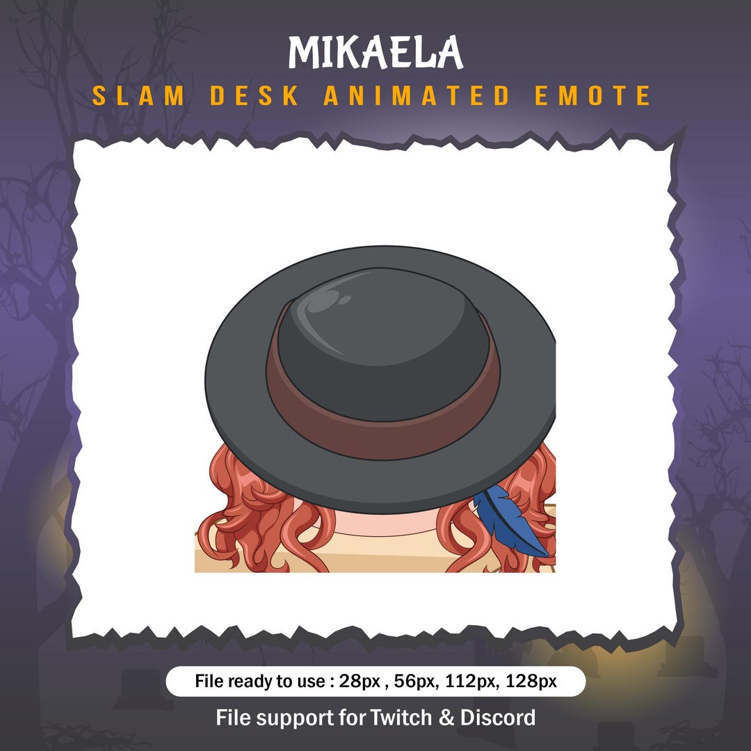 Mikaela Dead by Daylight Slam Desk Emotes / DBD Twitch Emote - Etsy