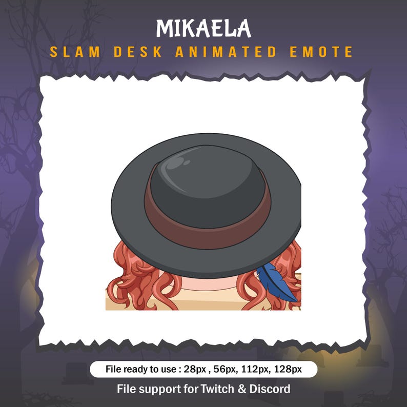 Mikaela Dead by Daylight Slam Desk Emotes / DBD Twitch Emote - Etsy