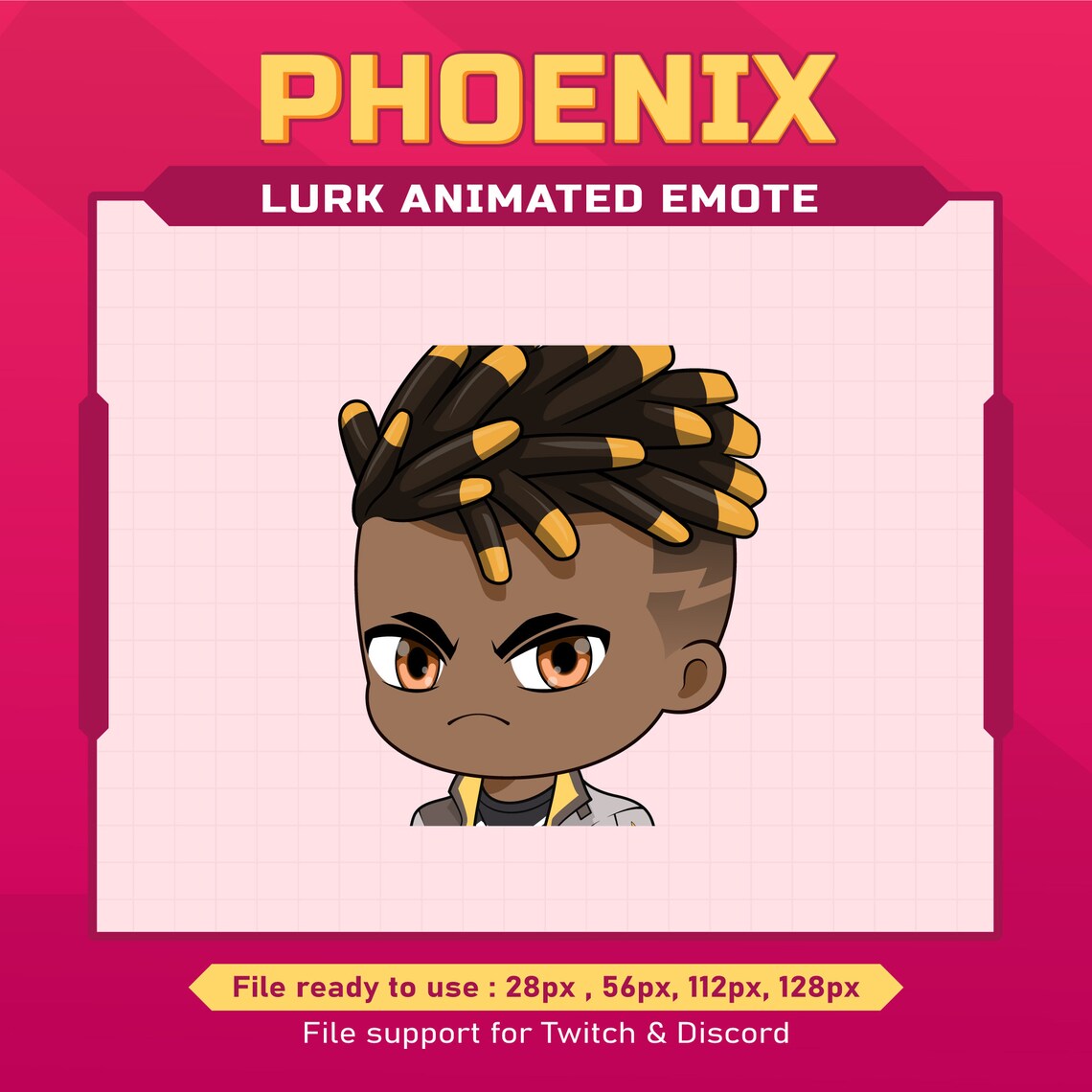 Valorant Phoenix Leave Animated Emote for Twitch | Valorant Emote ...