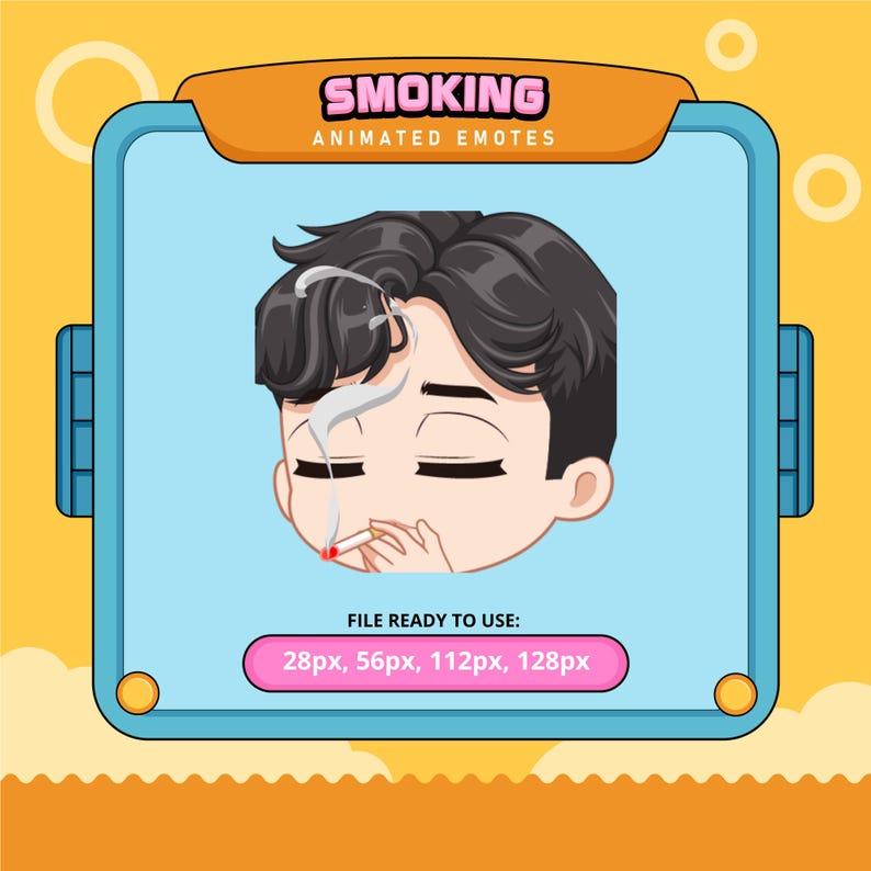 Smoking Animated Emotes | Twitch, Discord (digital Download) - Etsy