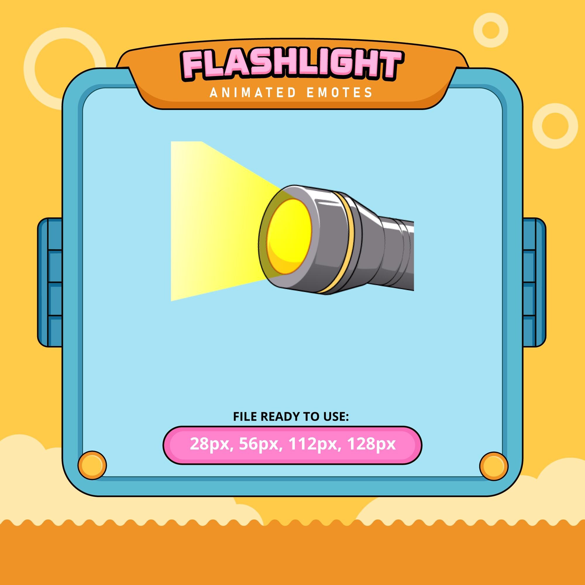 Flashlight Animated Emotes | Twitch Emotes | Kick Emotes | Emoji ...