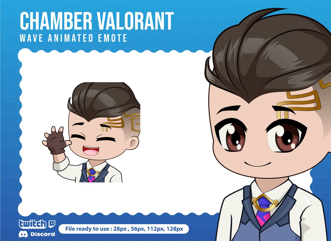 Chamber Valorant Wave Animated Emote for Twitch Twitch - Etsy