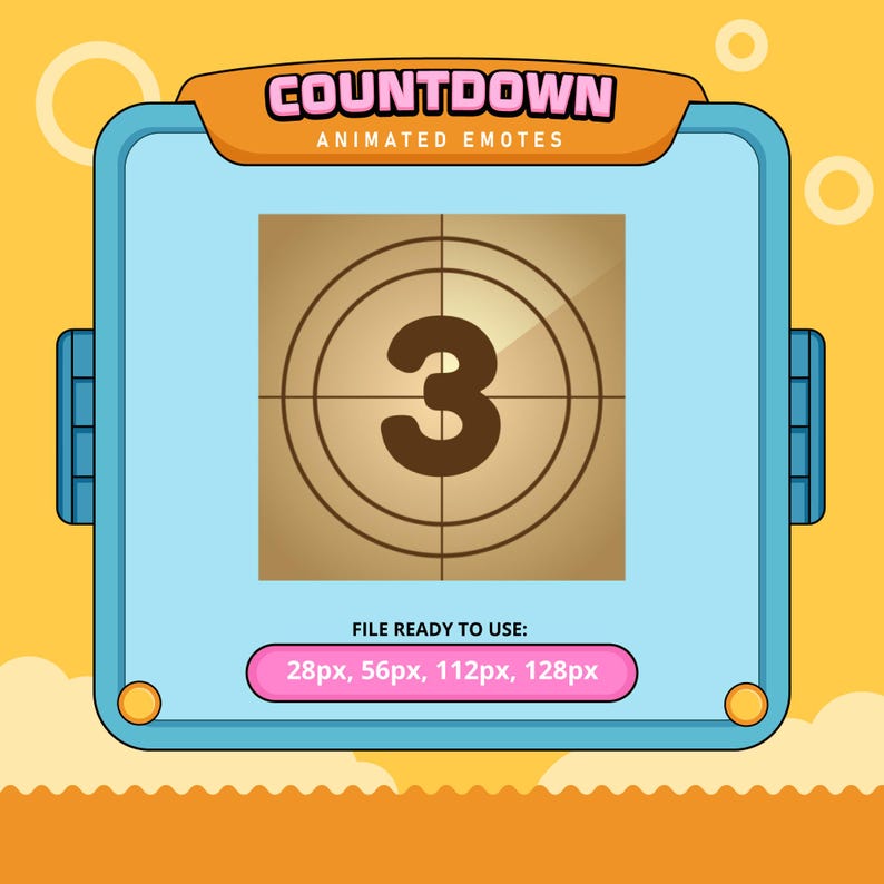 Countdown Animated Emote | Twitch, Discord (digital Download) - Etsy