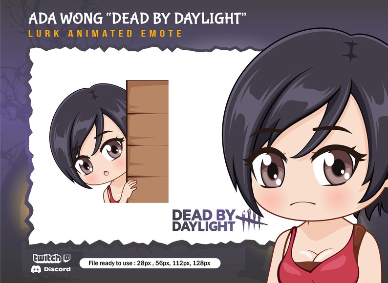 Ada Wong Dead by Daylight Lurk Emote / DBD Twitch Emote - Etsy