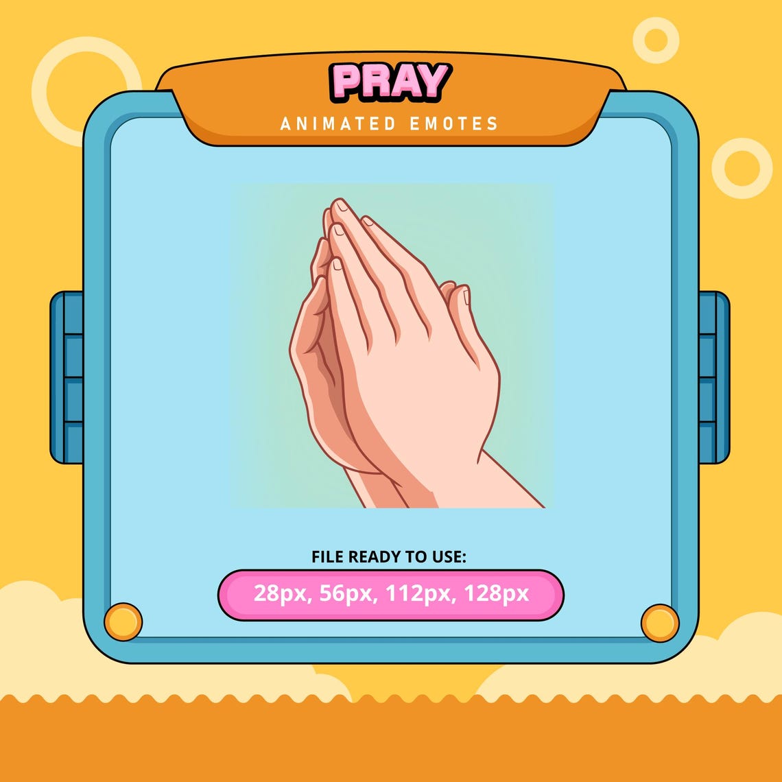 Pray Animated Emotes | Twitch Emotes | Kick Emotes | Emoji Discord - Etsy
