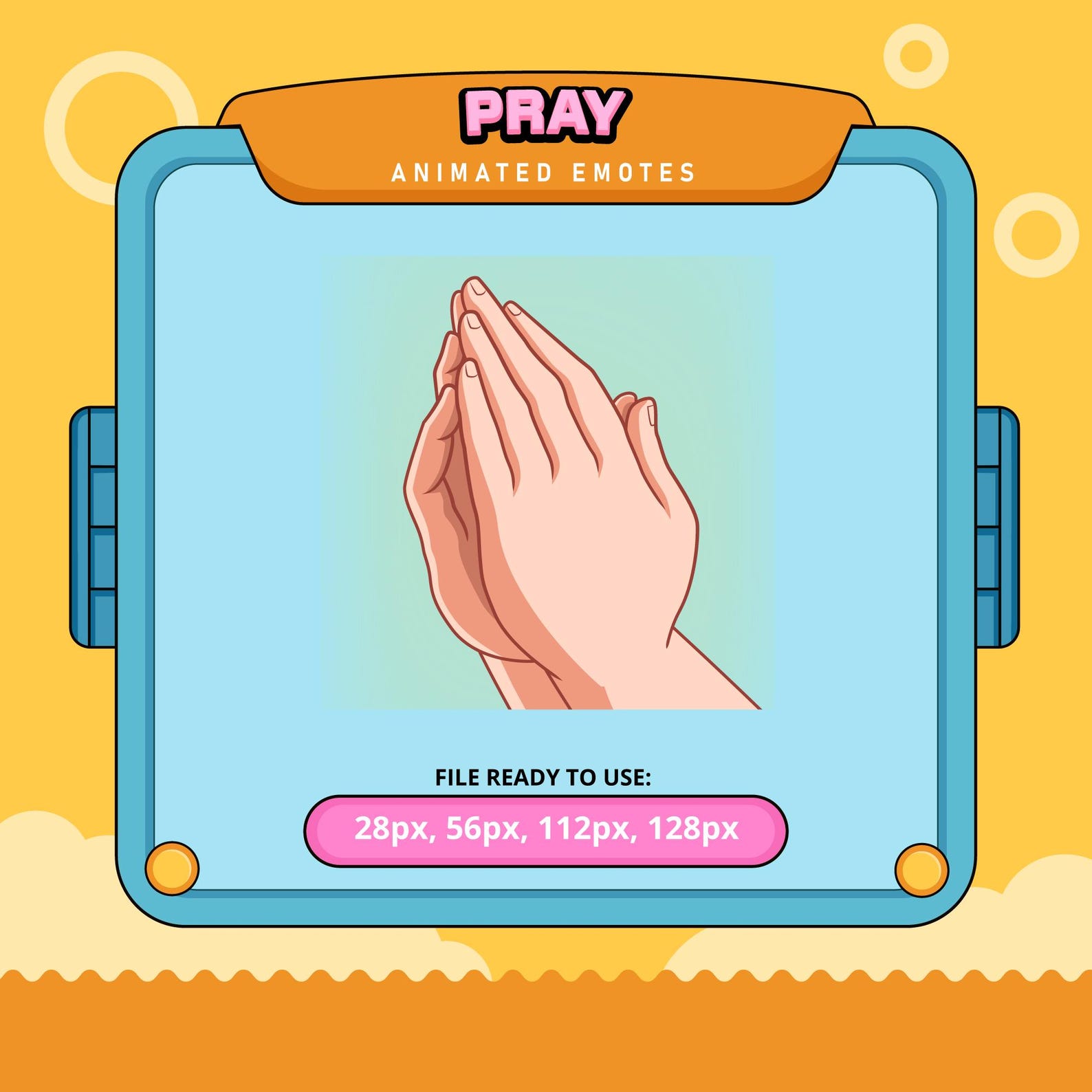 Pray Animated Emote | Twitch, Discord (digital Download) - Etsy