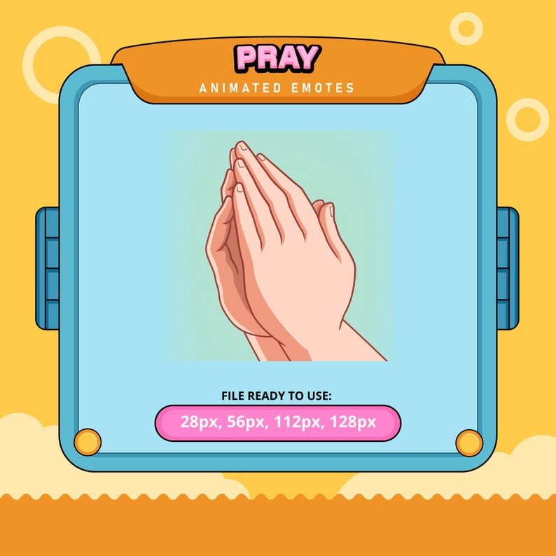 Pray Animated Emote | Twitch, Discord (digital Download) - Etsy