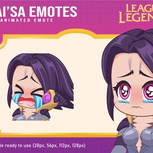Kai'sa League of Legends Cry Emote for Twitch League of Legends ...