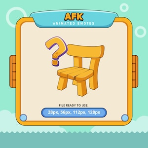 AFK Animated Emotes | Twitch Emotes | Kick Emotes | Emoji Discord - Etsy