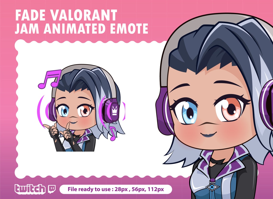 Fade Valorant Jam Animated Emote for Twitch Twitch Animated - Etsy